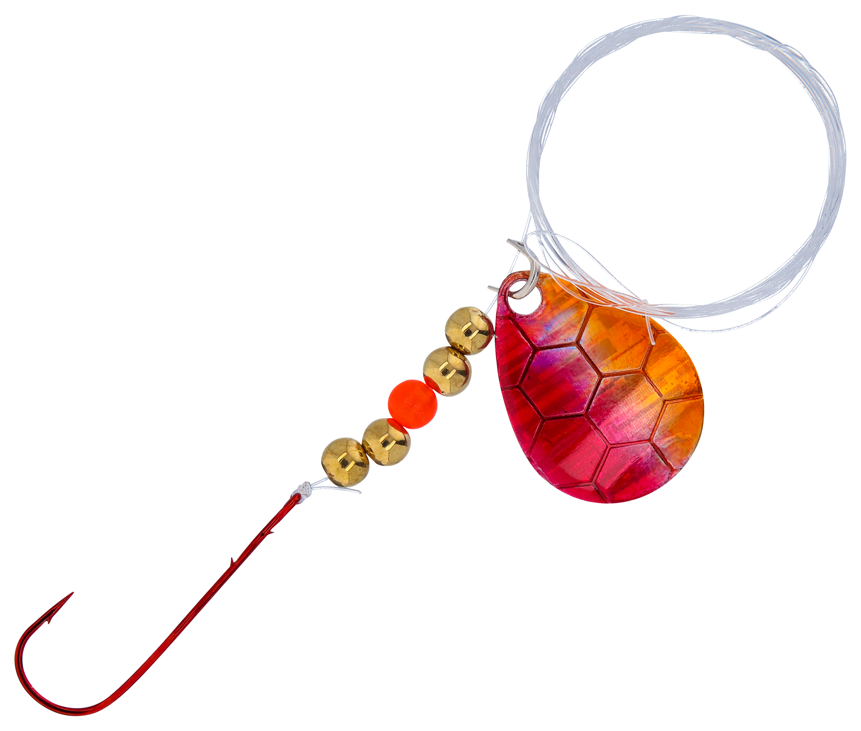 Bass Pro Shops XPS Slow Death Hex Foil Walleye Spinner Harness Rig 2 ...